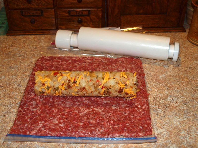 Pellet Smoker Cooking: Fatty made with Fatty Piston Stuffer