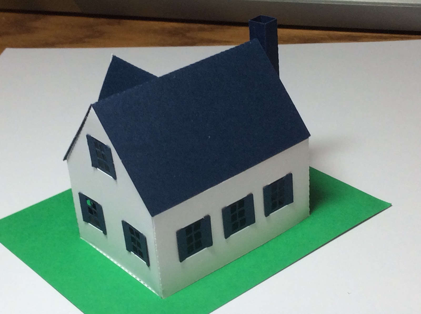 Papercrafts and other fun things: Miniature House #5 - A Cape Cod with ...