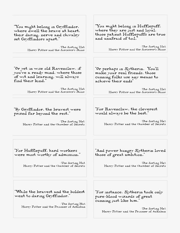 A Crafty Chick: Hogwarts - Sorting Hat