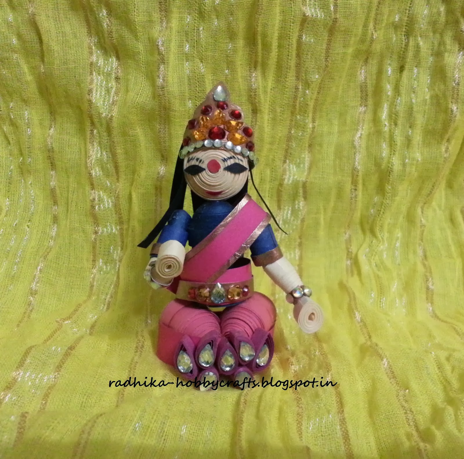 Hobby Crafts :): Quilled Goddess Lakshmi Devi