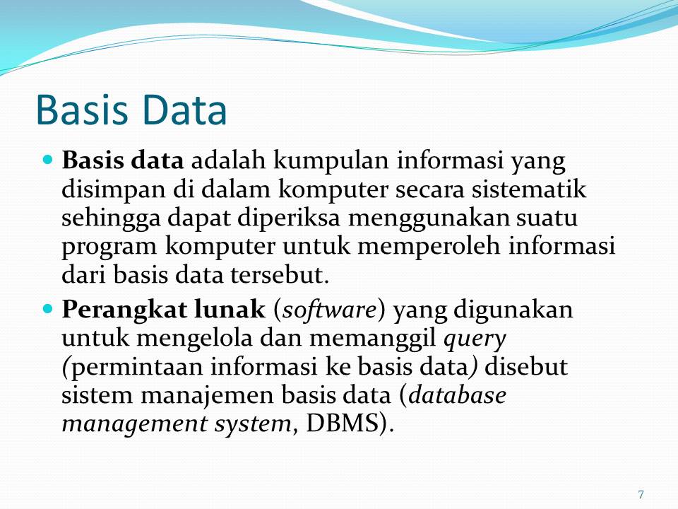 Pengaksesan Basis Data [1] : Pengantar Database dan DBMS