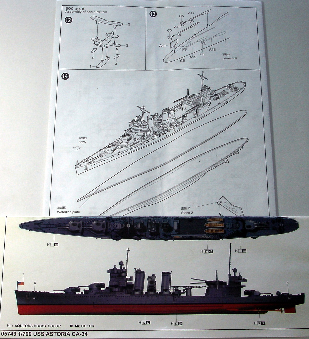 Gemi Modelleri: TRUMPETER 1/700 USS ASTORIA (İnceleme)
