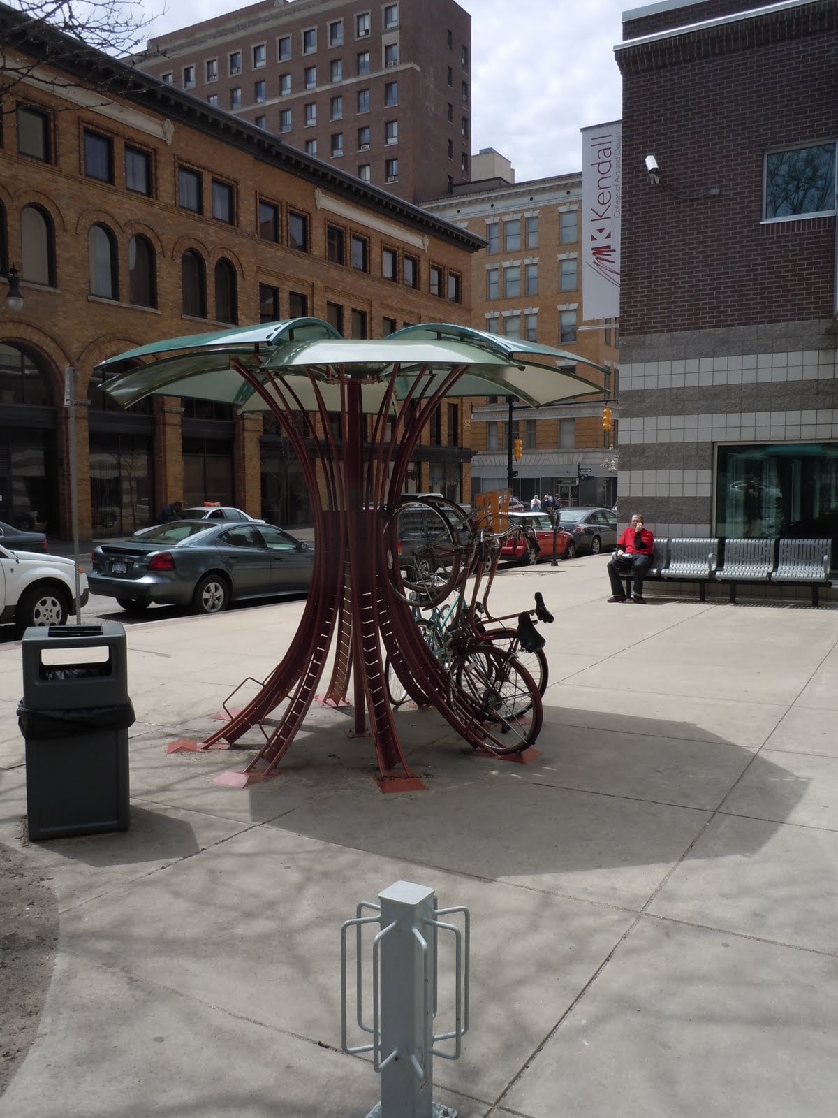 Damn Arbor: Tree bike rack