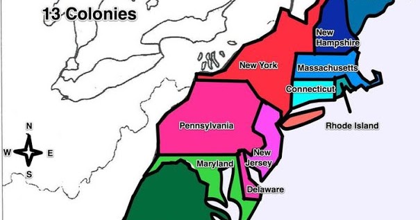 Social Studies: Map of the Colonies