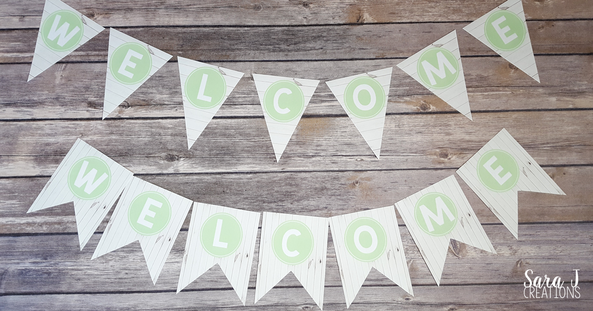 Shiplap Wood and Mint Themed Classroom Decor | Sara J Creations