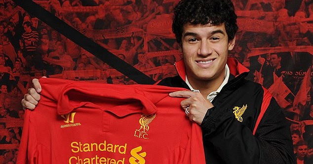 Inter midfielder Philippe Coutinho completes £8.5m move to Liverpool