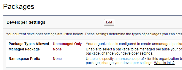 What's in a Namespace? Managed and Unmanaged Packages