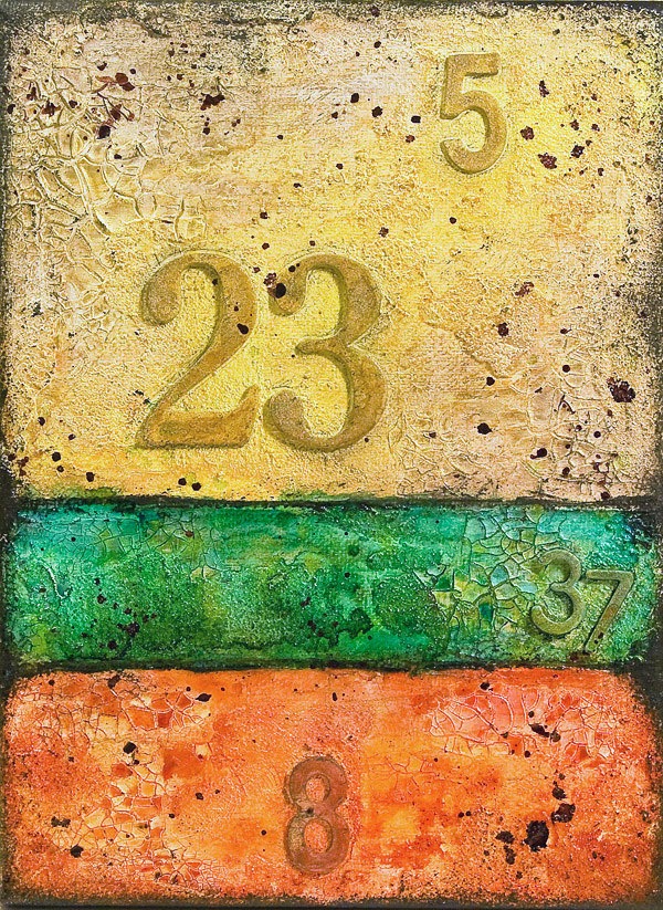 Mixed Media Place: Lucky Numbers