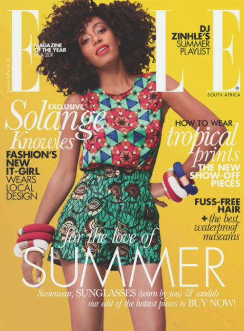 Afrolistas and the City™: Solange Knowles for ELLE South Africa NOV-2012