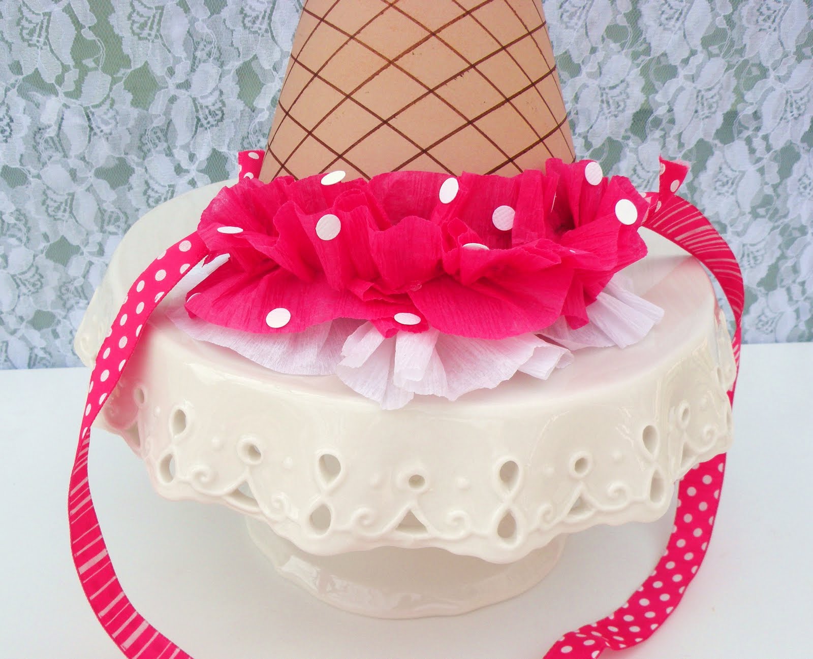 Icing Designs: New ice cream design and DIY ice cream party hat!