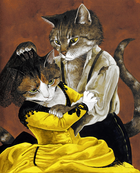 Il mondo di Mary Antony: Susan Herbert - cats art