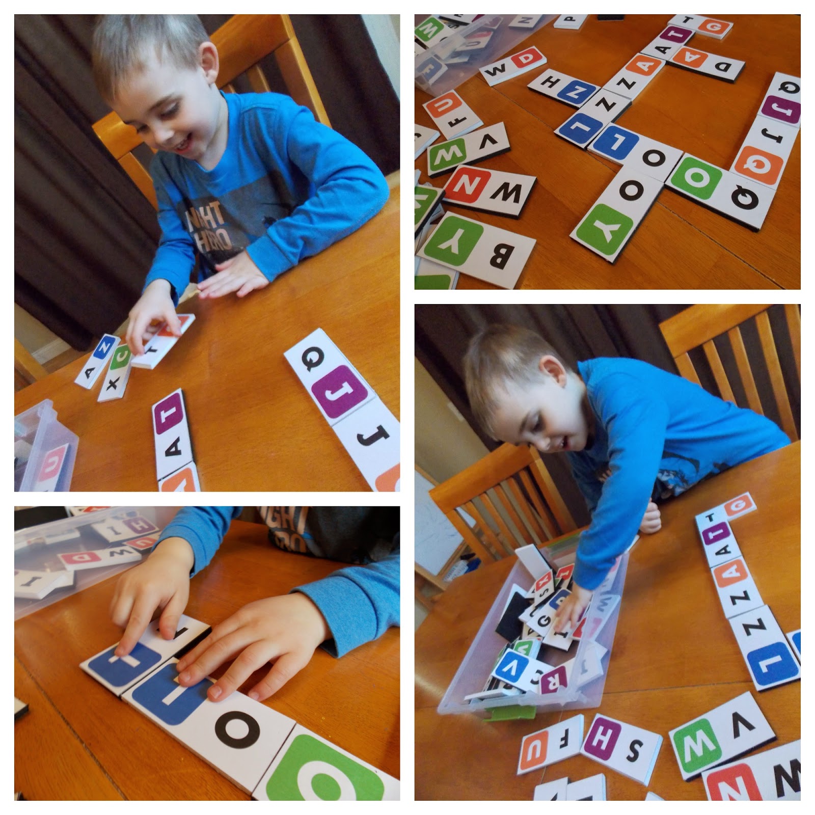 Relentlessly Fun, Deceptively Educational: Letter Dominoes (PreK Practice)