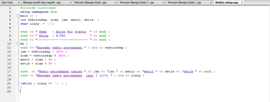 Coding Menukar bilangan bulat dengan dan tanpa variabel bantu ...
