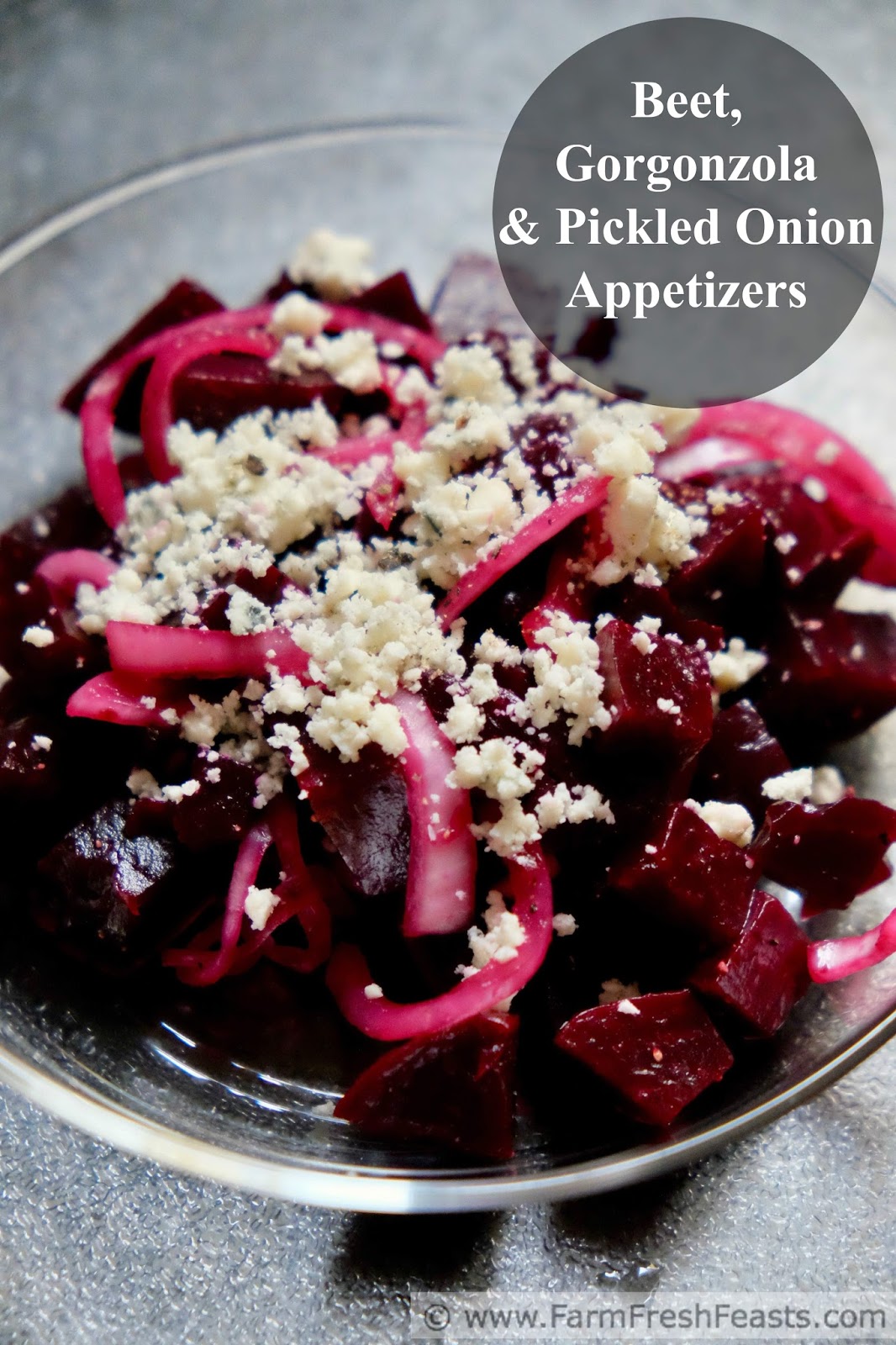 Farm Fresh Feasts: Roasted Beet Appetizer with Gorgonzola and Pickled ...
