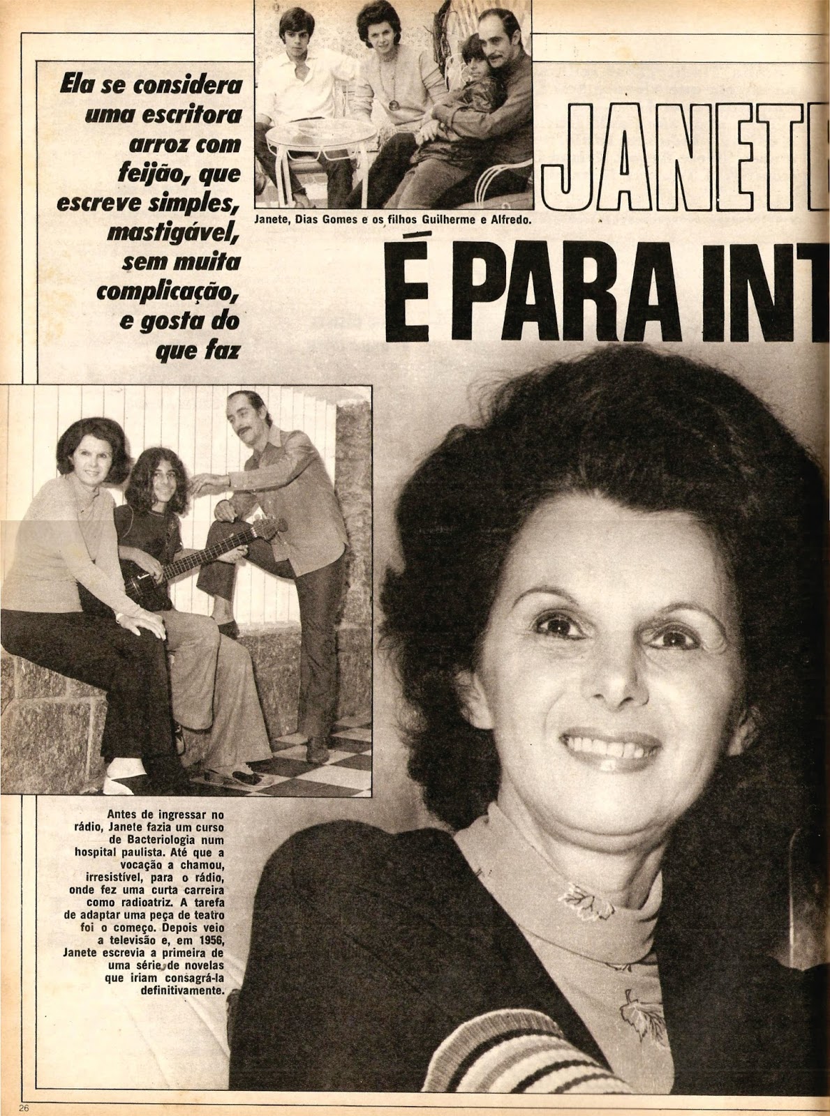 TUDO ISSO É TV: JANETE CLAIR