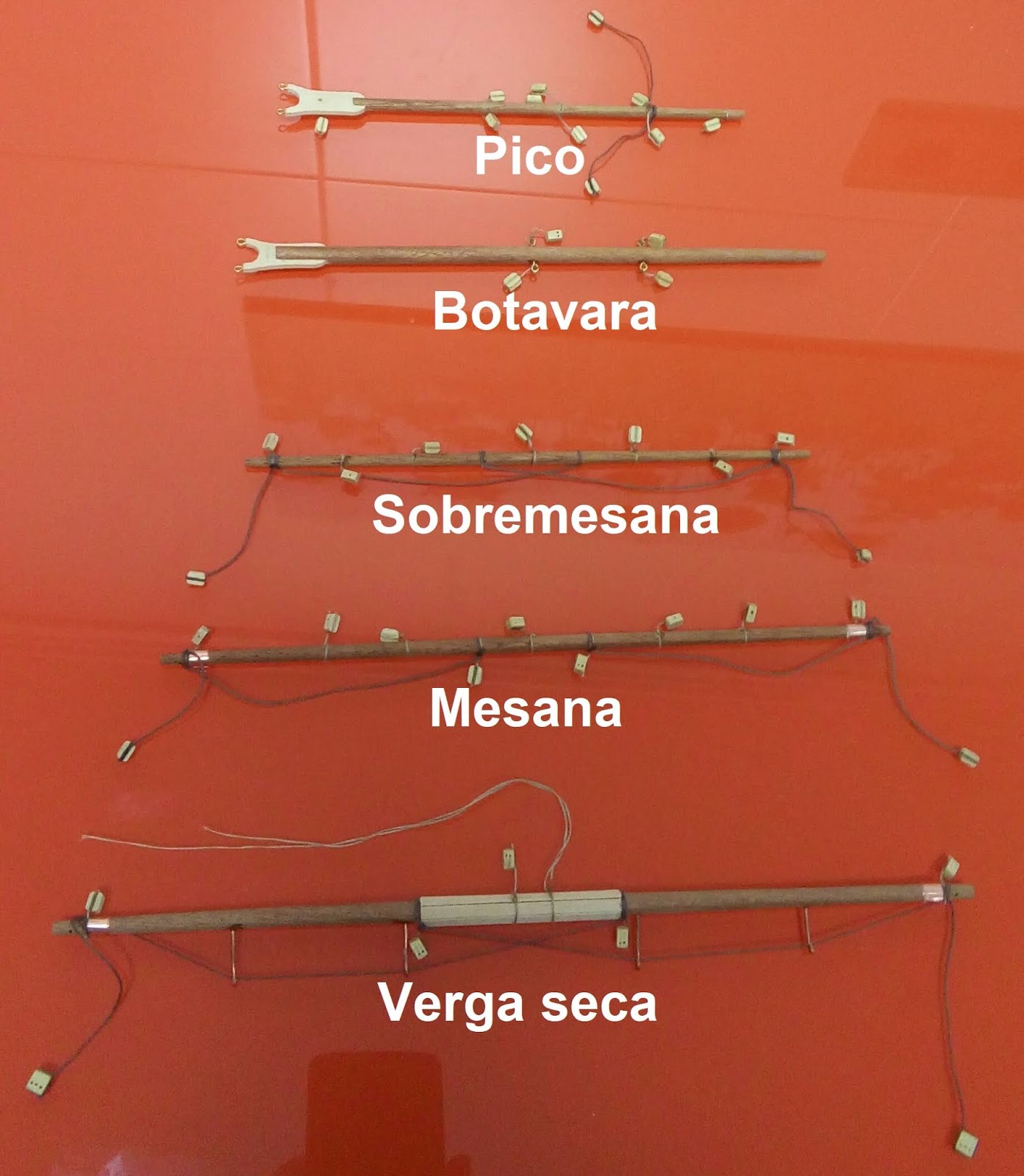 Artesanía naviera: SANTÍSIMA TRINIDAD - 19 - Palo mesana
