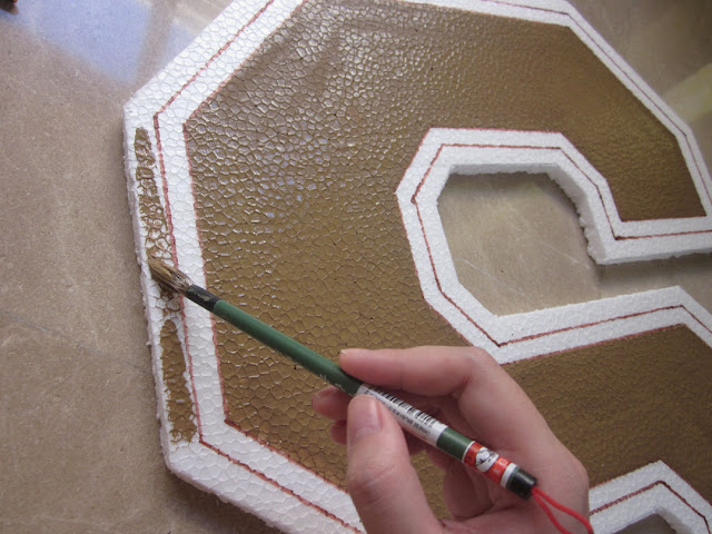 MrsMommyHolic: DIY Styrofoam Letters (how to cut & paint styrofoam)