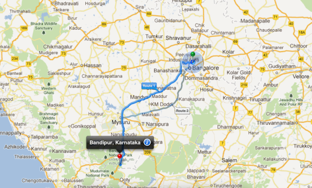 Bandipur karnataka map