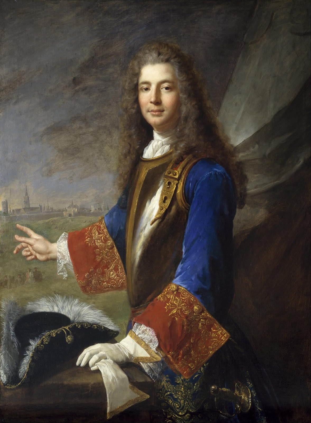 Alexis-Simon Belle: Portrait of Charles-François-Marie de Custine (1714)