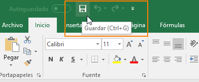Guardar archivos de excel - Curso básico de Excel.