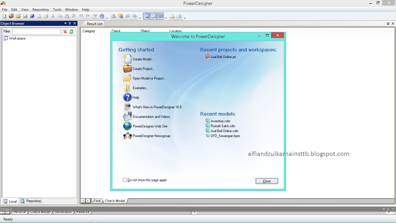 Cara membuat CDM, LDM, PDM lalu di Generate ke Database