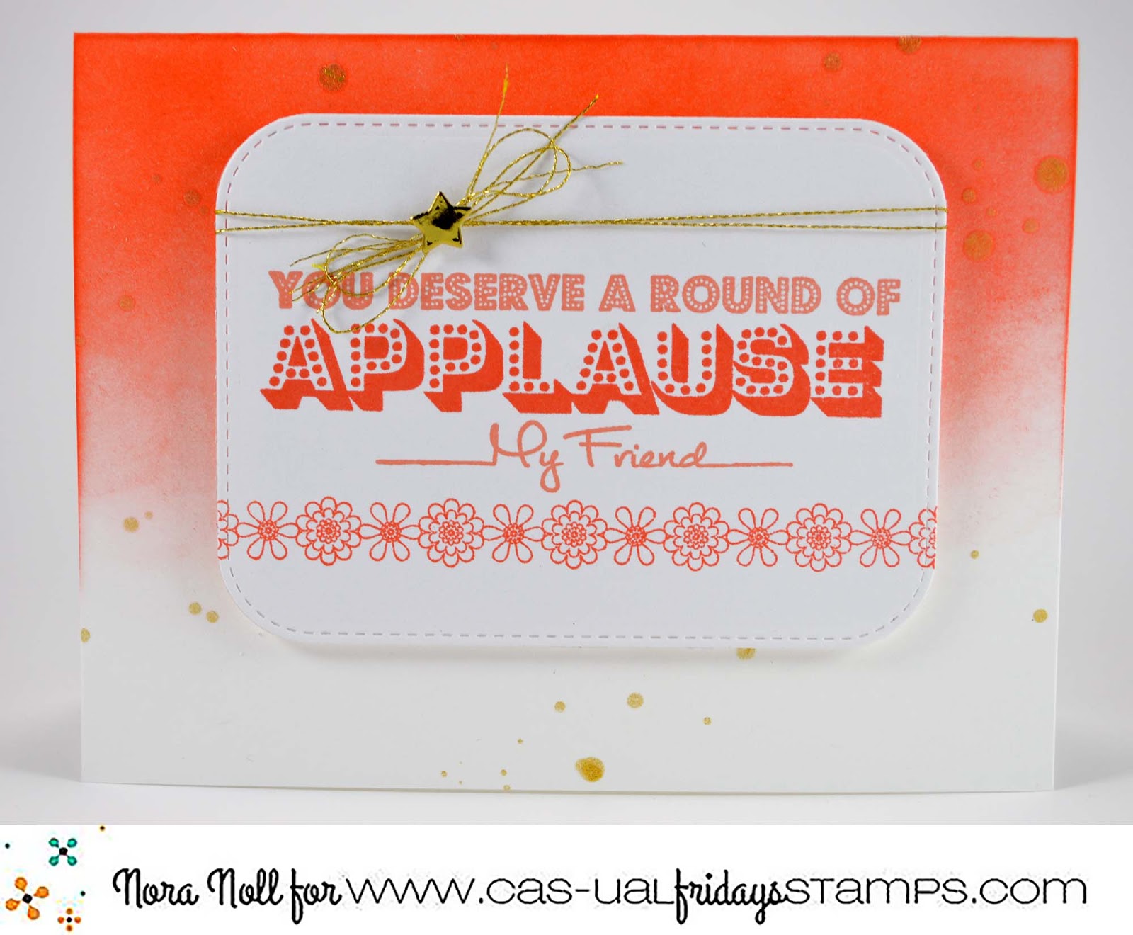 A Creative Touch: A Round of Applause Card Using CAS-ual Fridays Stamps