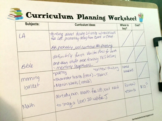 Farm Fresh Adventures: Homeschool Curriculum Planning and FREE ...