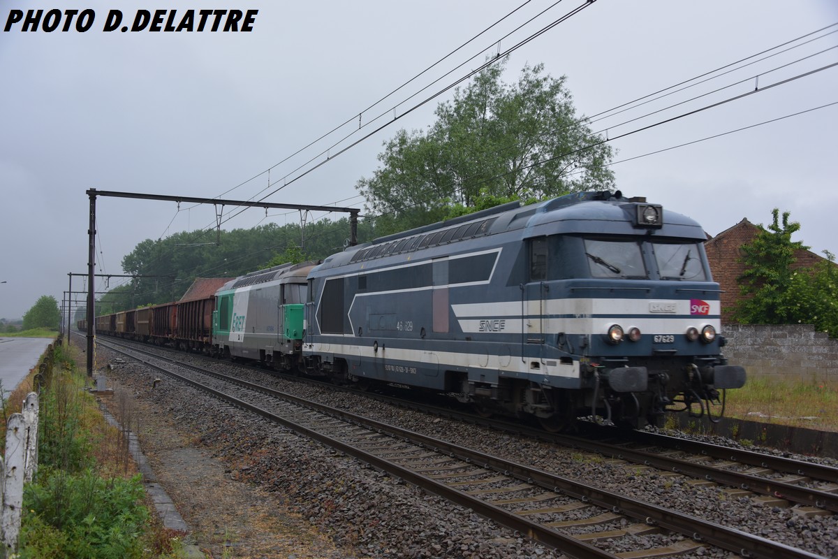 LA PASSION DU TRAIN: BB 67400 en Belgique en Mai 2017 avec Didier