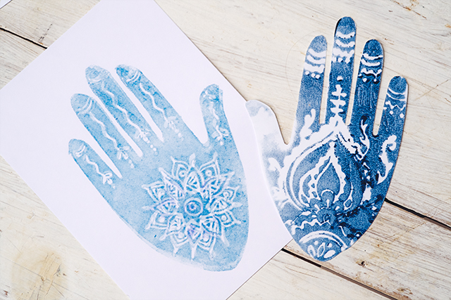 daily perfect moment: hand print tutorial