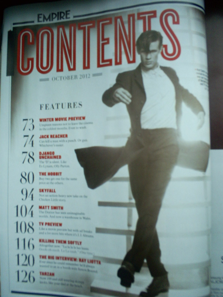 Toni's Media Blog.: Empire - Analysis of Contents page and Double page ...
