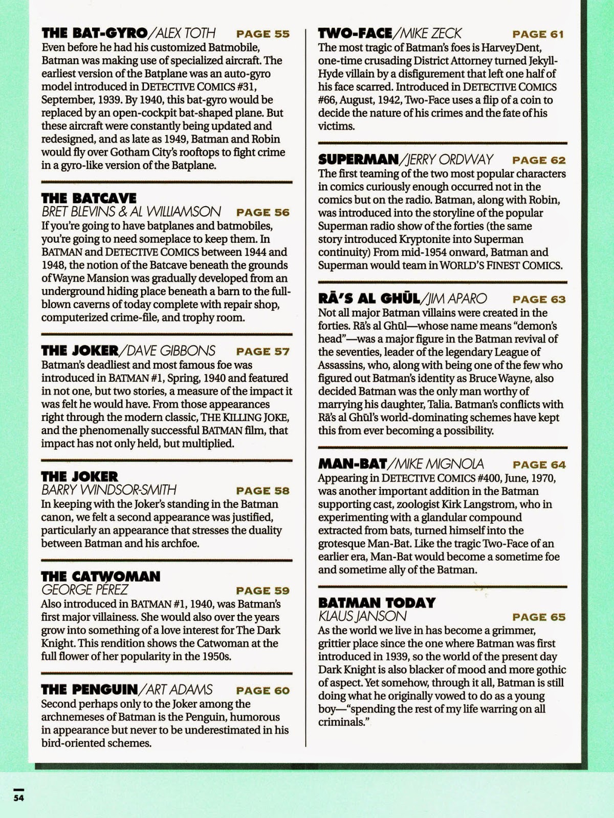 The ALEX TOTH archives: TOTH - BATMAN 3-D The Bat-gyro pinup, DC Comics ...