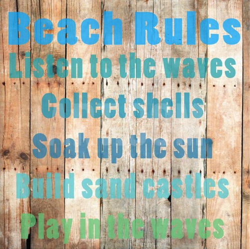 Beach Rules for Wall Decor - Coastal Beach & Nautical Decor Ideas ...