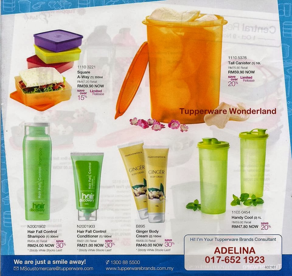 TUPPERWARE WONDERLAND: SPECIAL OCTOBER OFFER (1/10/2013 - 9/11/2013)