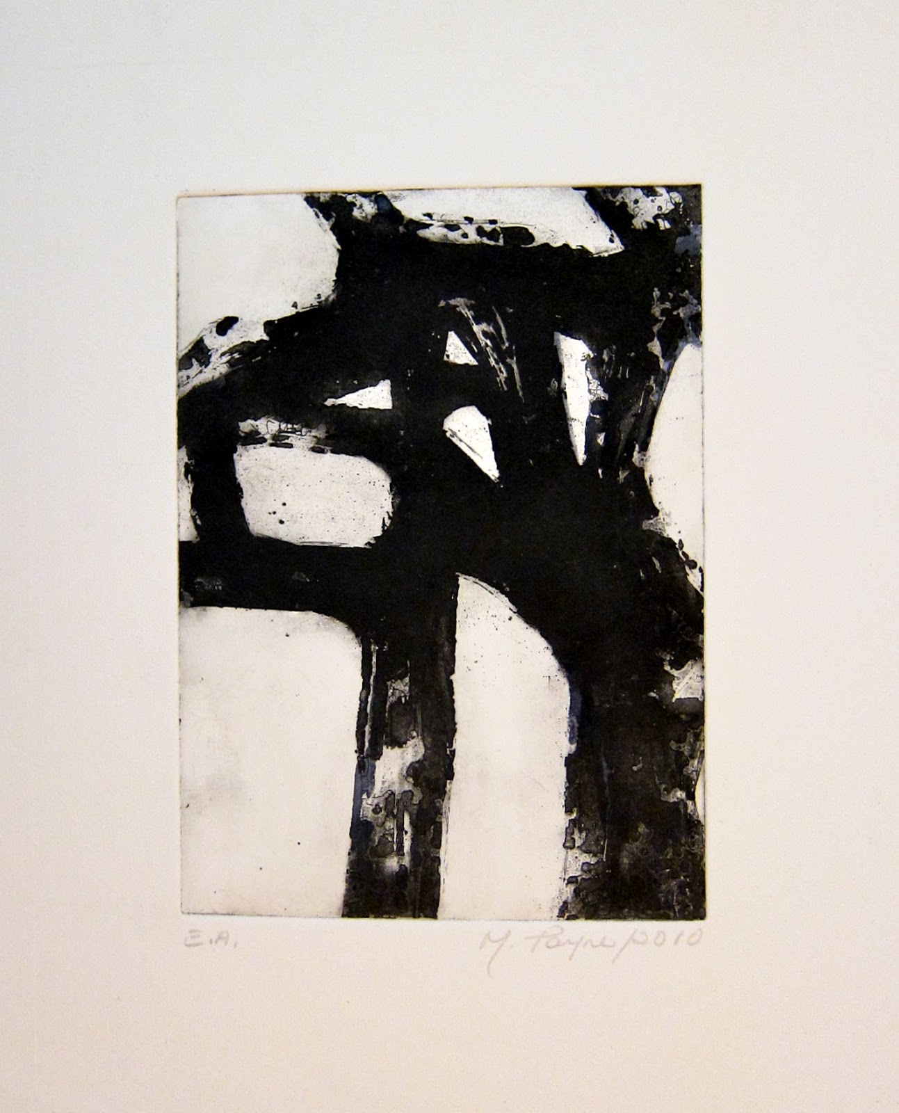 Mary M. Payne: Printmaking: Chine Colle´