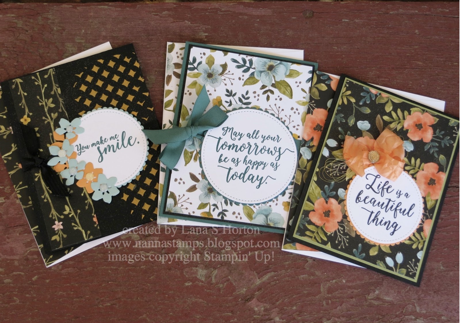 Stamping with Nanna: Whole Lot of Lovely Card Trio