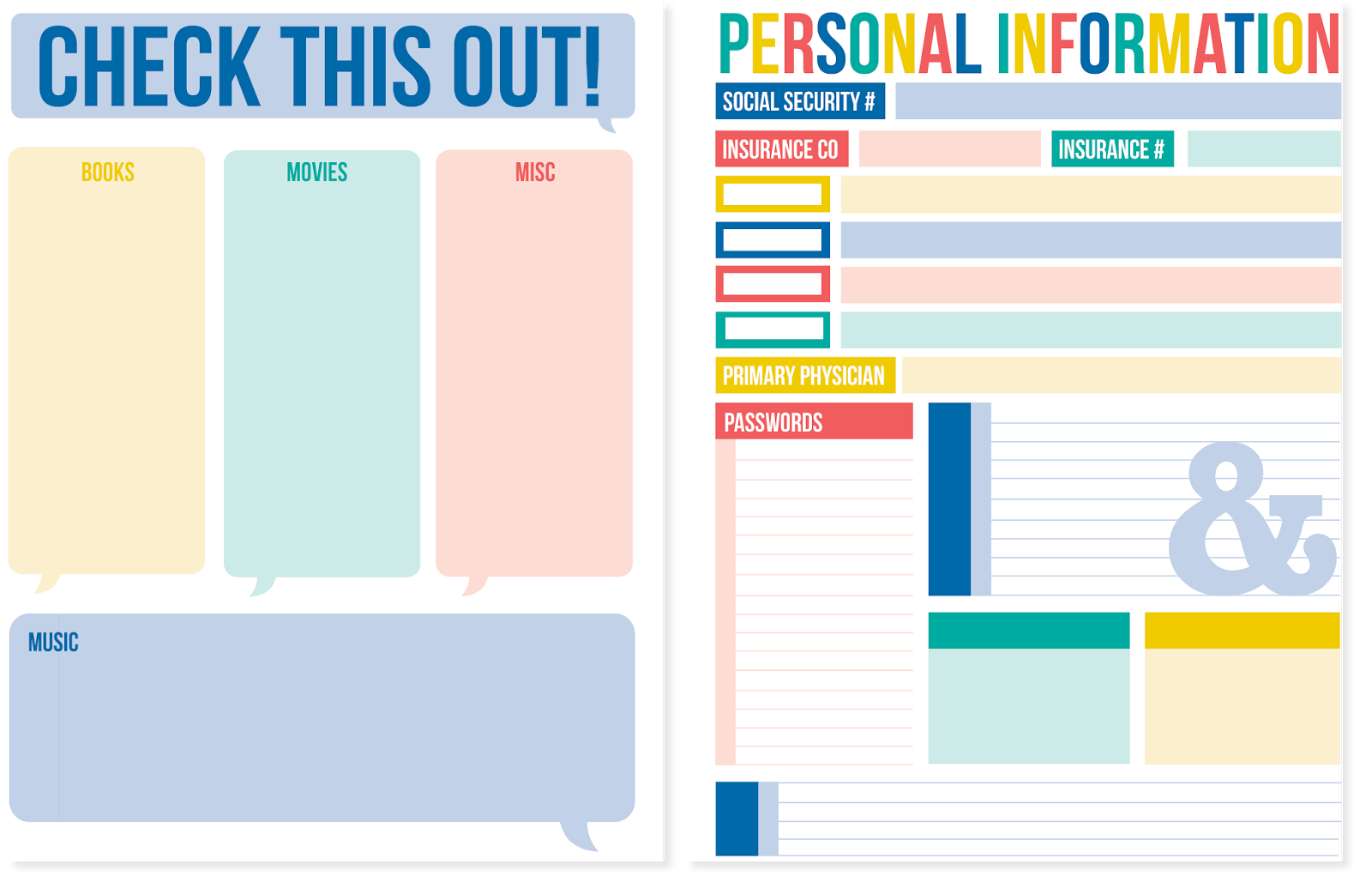 Small ♥ Things: My Customized Planner