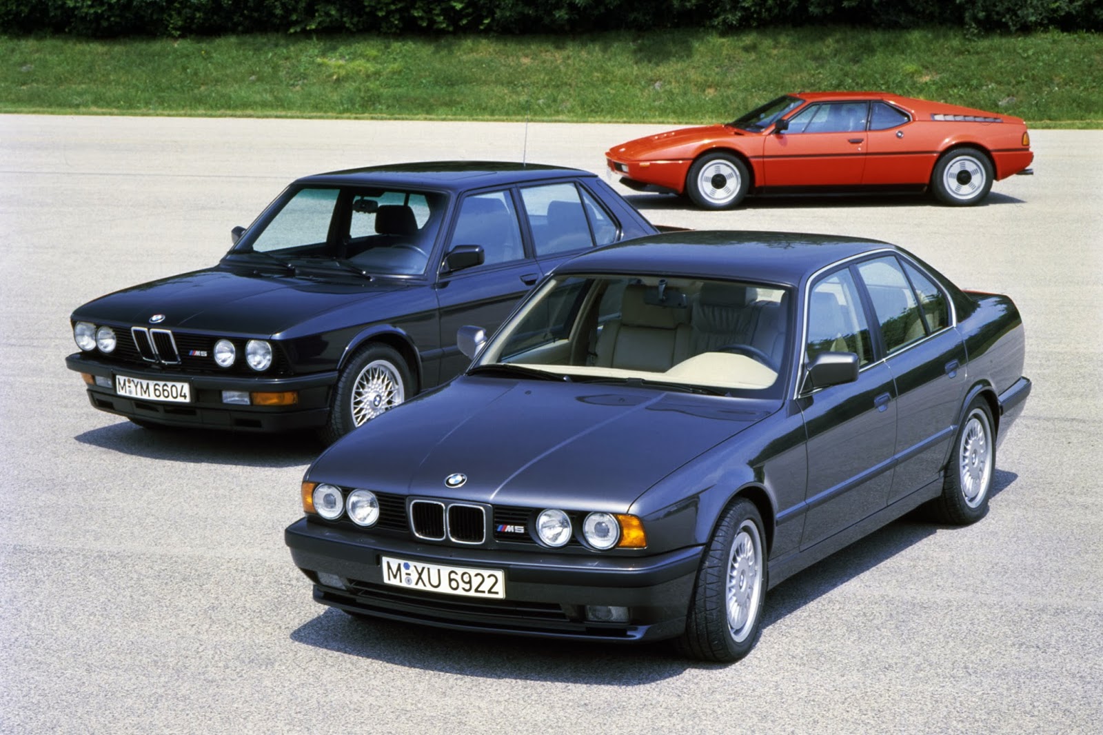 A M5 E34 e seus antecessores