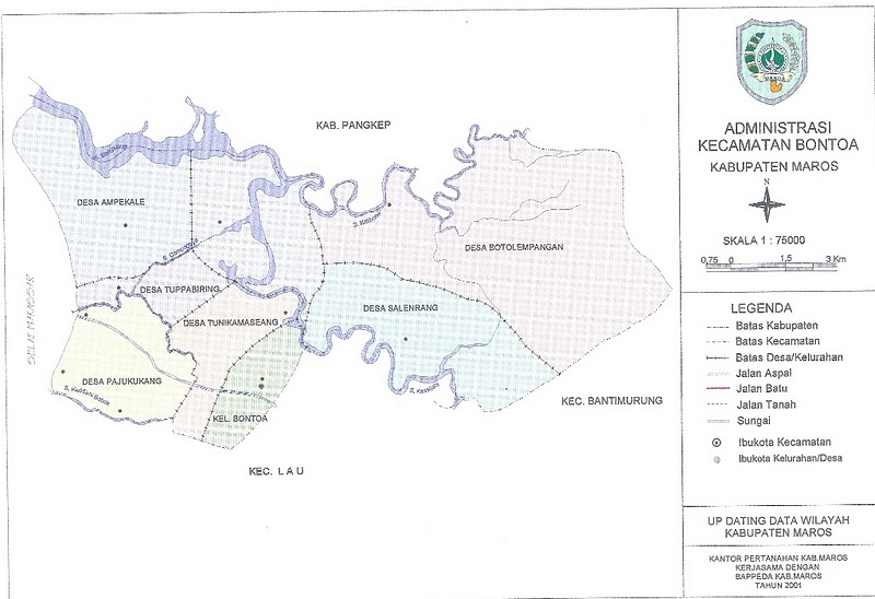 TAKJUB INDONESIA: PETA KECAMATAN-KECAMATAN DI KABUPATEN MAROS