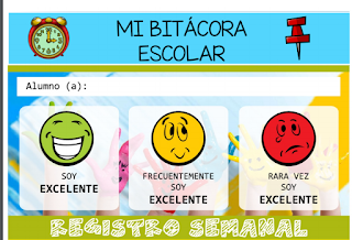 elsecretoestaenlailusion: REGISTRO SEMANAL DE CONDUCTA PARA INFANTIL