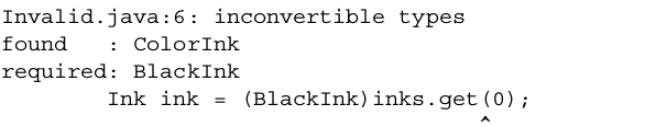 Java-Latte: ClassCastException in Java Java-Latte: ClassCastException in Java