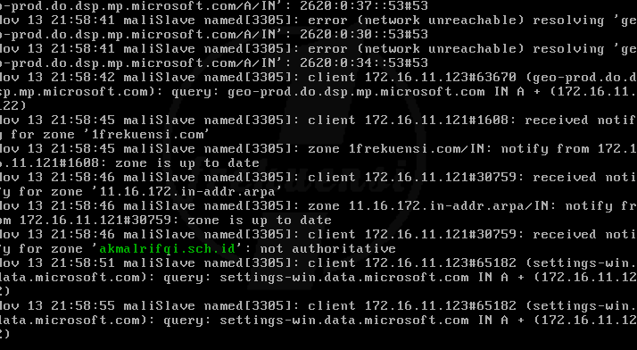 Konfigurasi DNS Master Slave di Centos 7