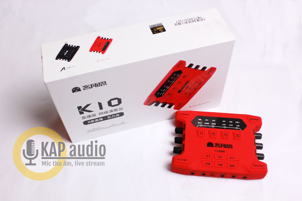 Sound card K10X - Phiên bản nâng cấp 2018 của K10 Kapaudio| Mic thu am ...