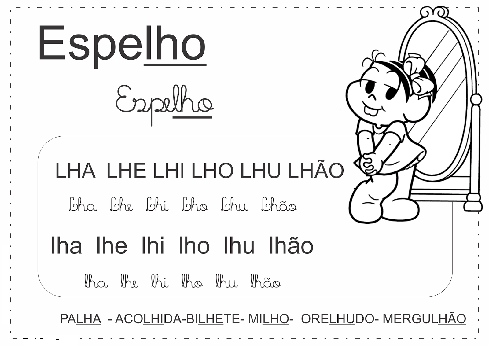 Turma da Profe Regina: Família Silábica - LHA LHE LHI LHO LHU LHÃO