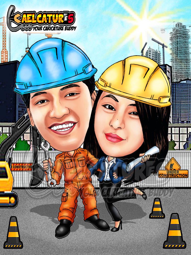 Kaelcatures: Engineer Couple