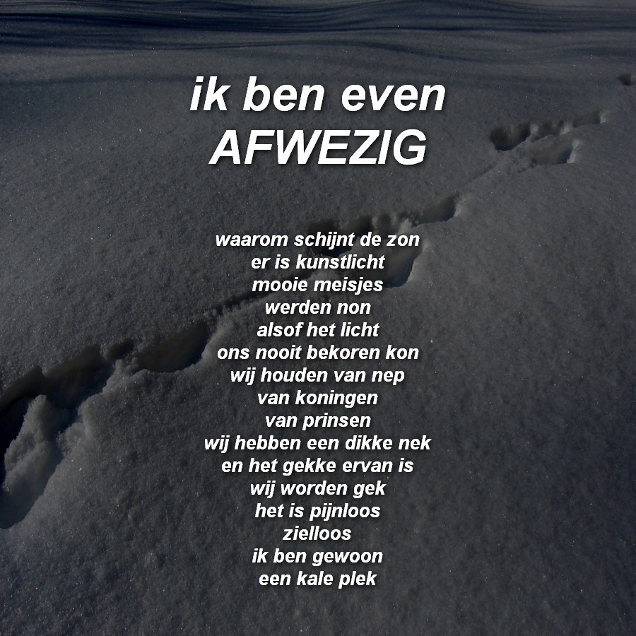 de dagelijkse boterham...: ik ben even afwezig...