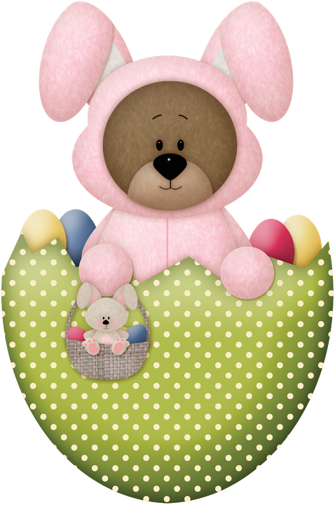 Easter Bear Clip Art. - Oh My Fiesta! in english