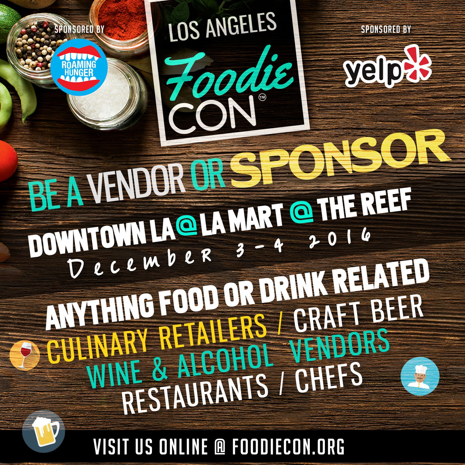 Dec. 3 - 4 | Foodie Con in LA Is The Convention That Is Perfect For The ...