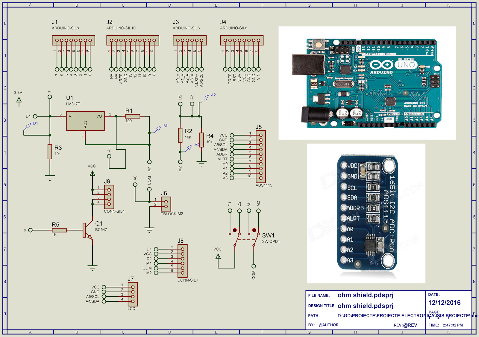 OHMMETRU CU ARDUINO SI ADC ADS 1115 - HighByte