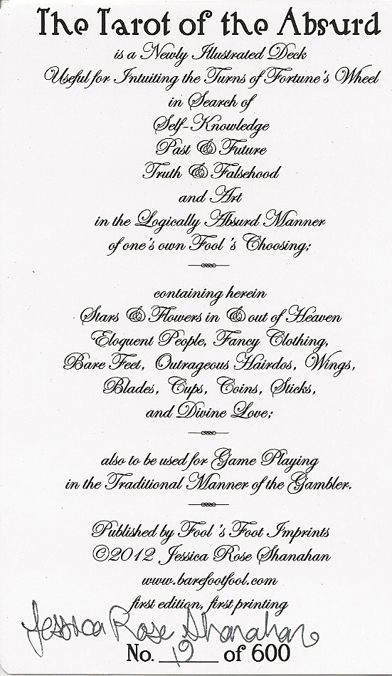 Eno's Tarots: Tarot of the Absurd