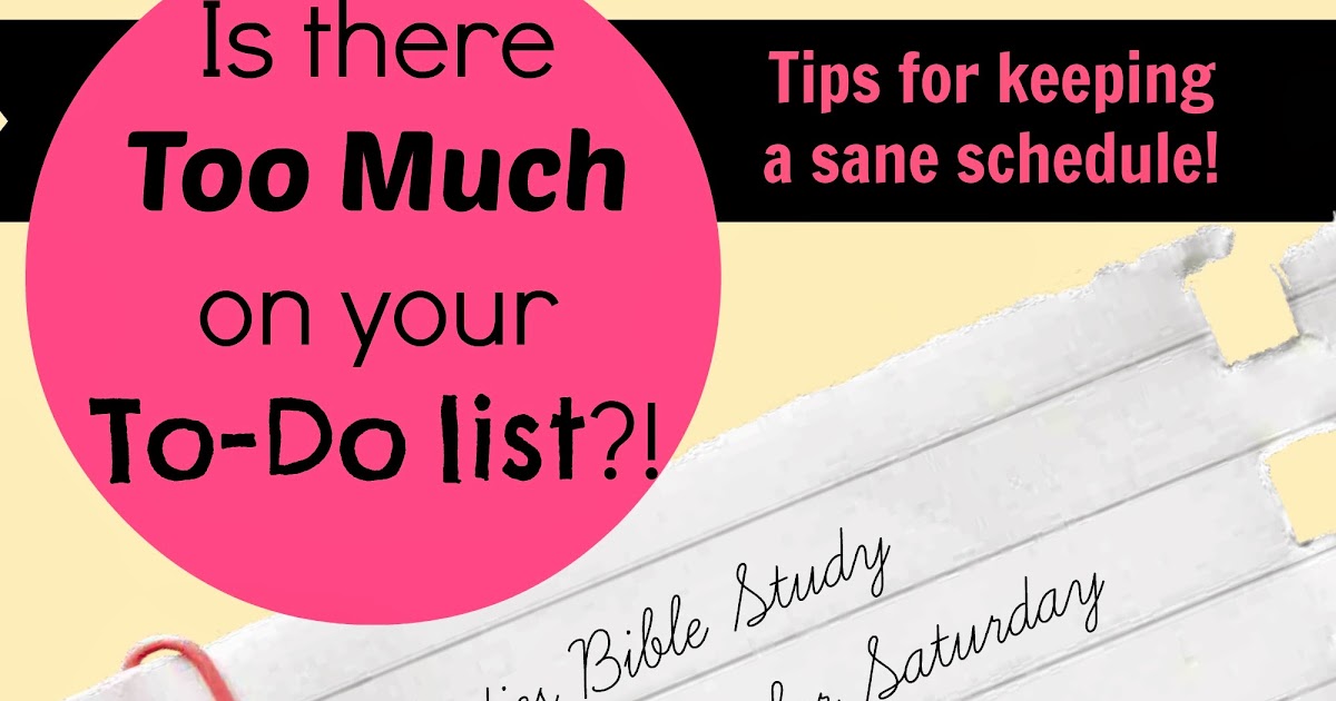 WHO CAN STAND: Is there Too Much on your To-Do list?!